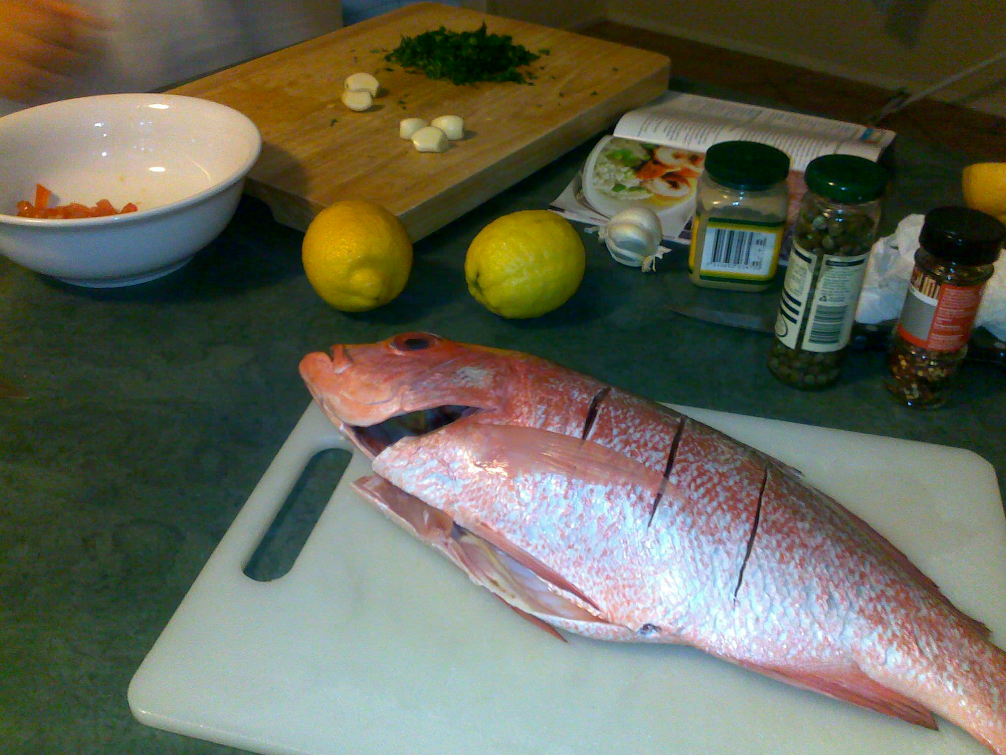 Whole Red Queensland Snapper with Mediterranean Marinade - Lifestyle BBQs