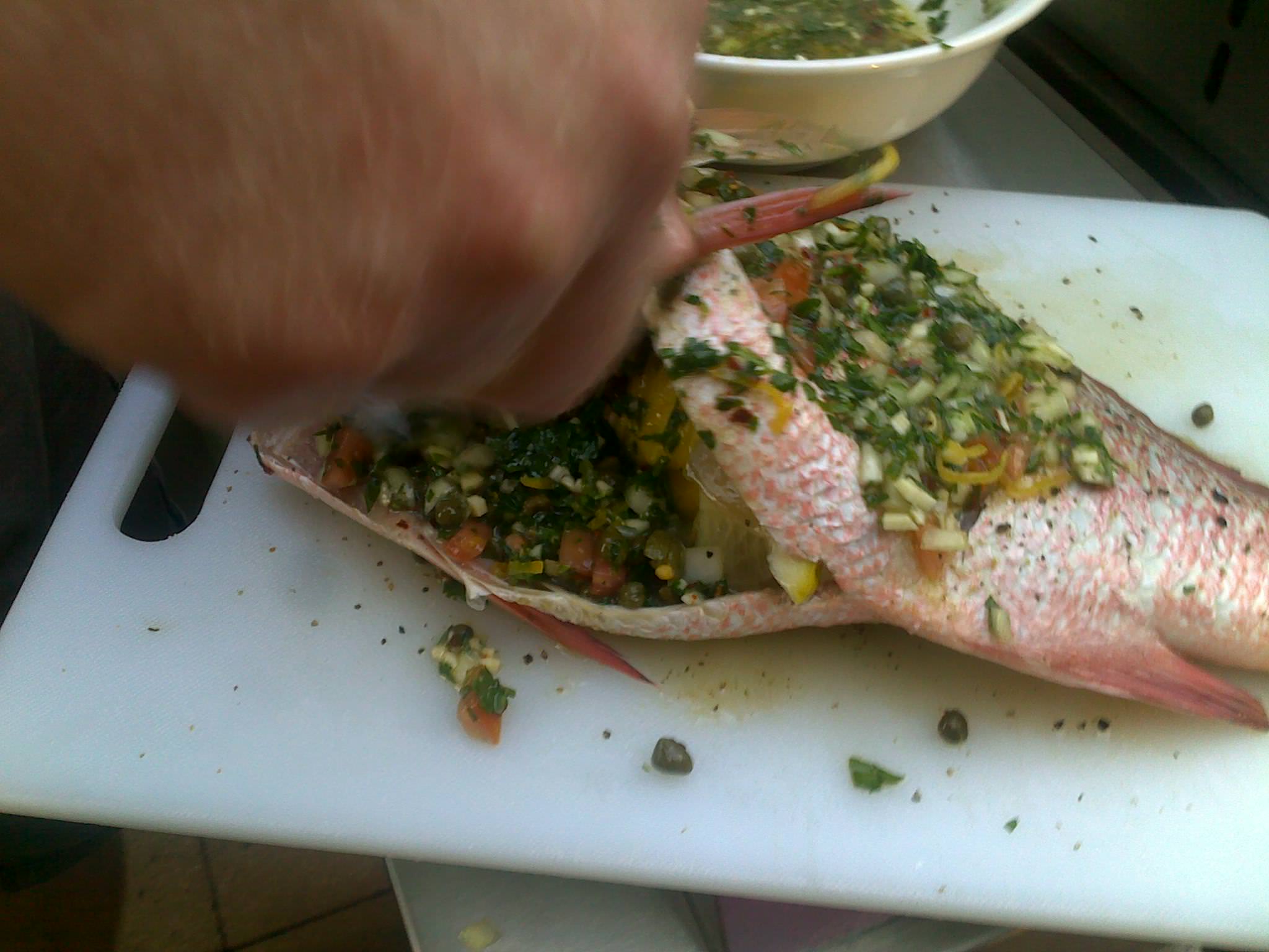Whole Red Queensland Snapper with Mediterranean Marinade - Lifestyle BBQs